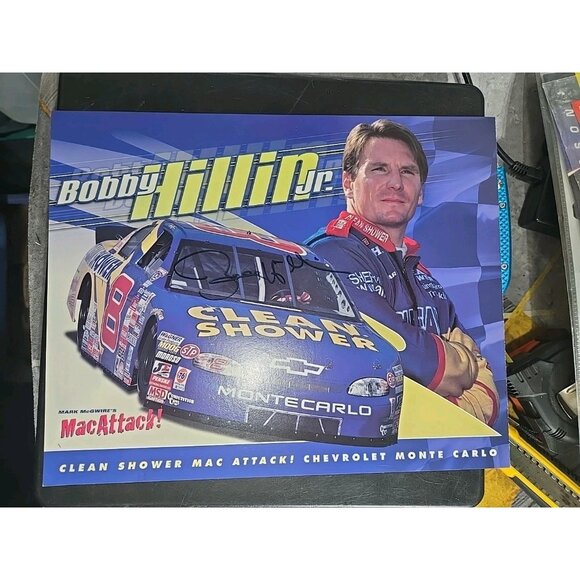 Nascar | Wall Decor | Bobby Hillin Jr Signed 8x Inch Photo Nascar ...